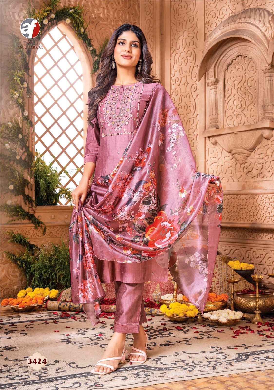 Anju Fabric Real Touch Vol-3 Viscose Dress Material Wholesale Online Mumbai