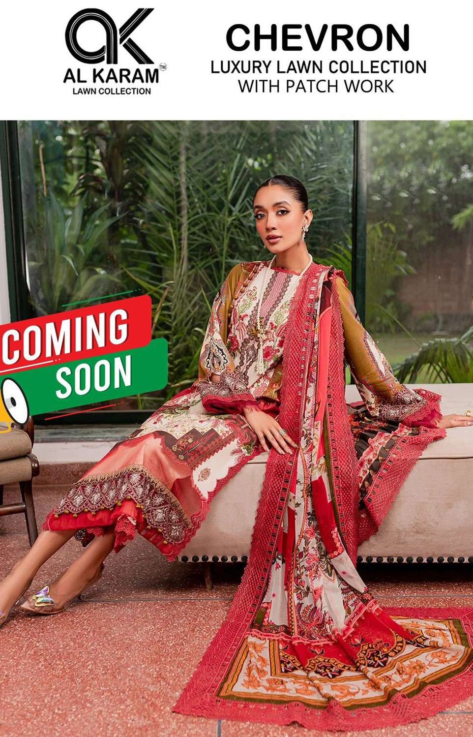 Al Karam Chevron Luxury Lawn Collection Cotton Dress Material Wholesale ...