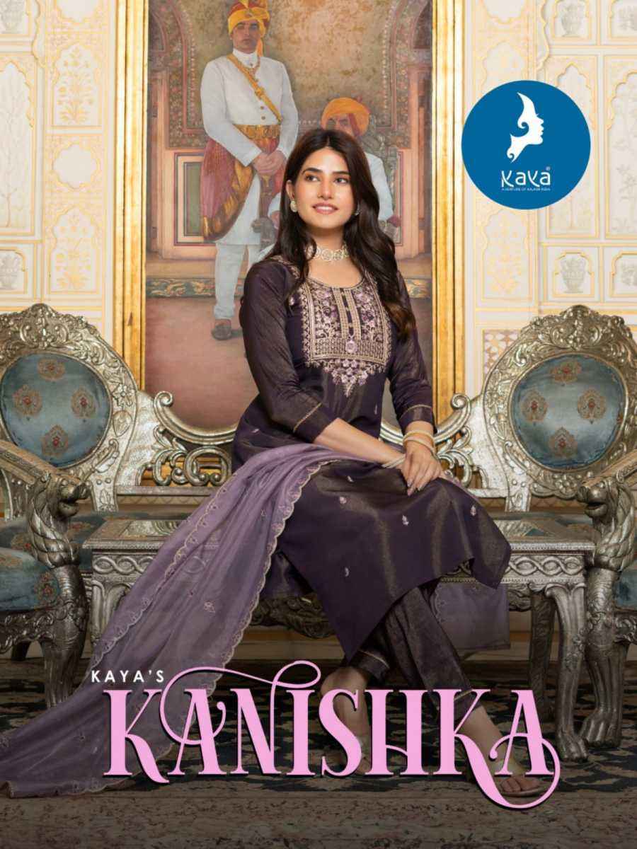 Kaya Kanishka Tissue Shimmer Readymade Suit Wholesale Online Mumbai