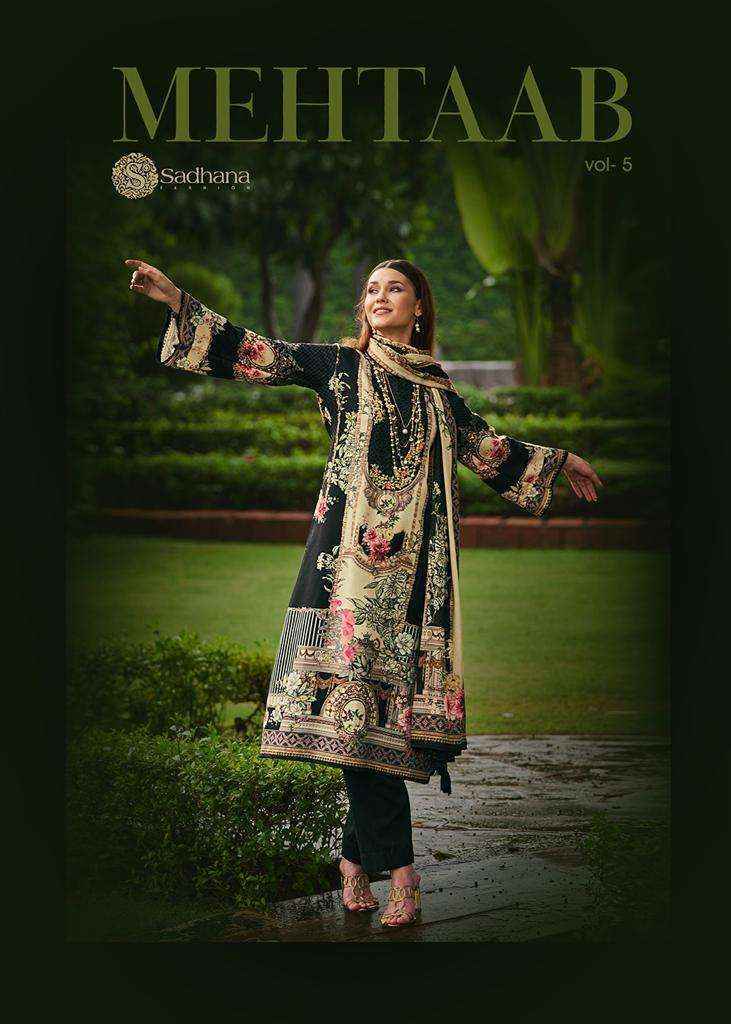 Sadhna Fashion Mehtaab Vol-5 Pashmina Dress Material Wholesale Online ...