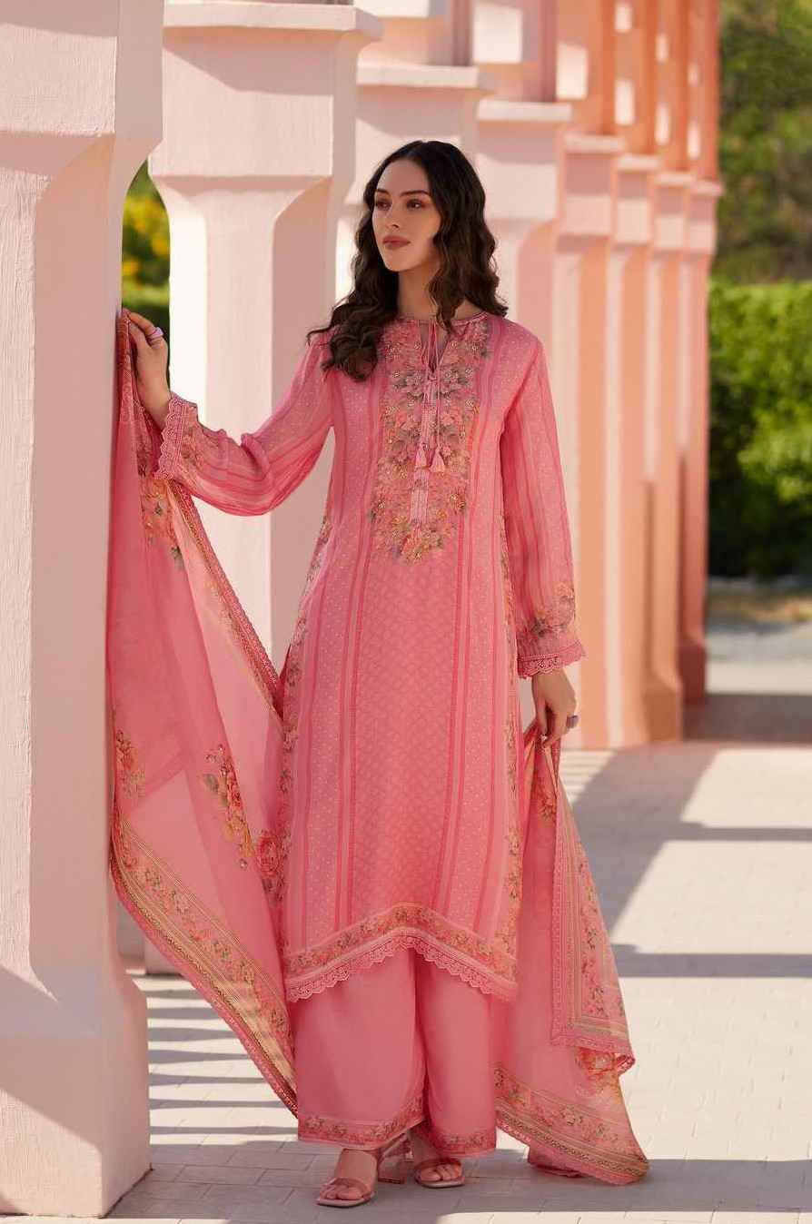 Varsha Flower Power Viscouse Organza Dress Material Wholesale Online Mumbai