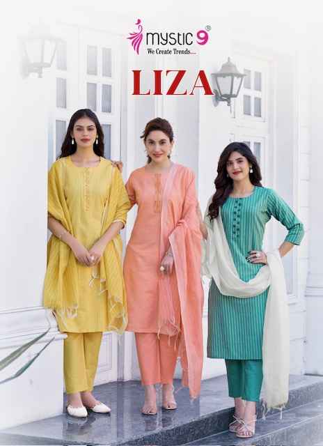 Mystic 9 Liza Vol 3 Cotton Kurti Combo designer womens kurtis trader