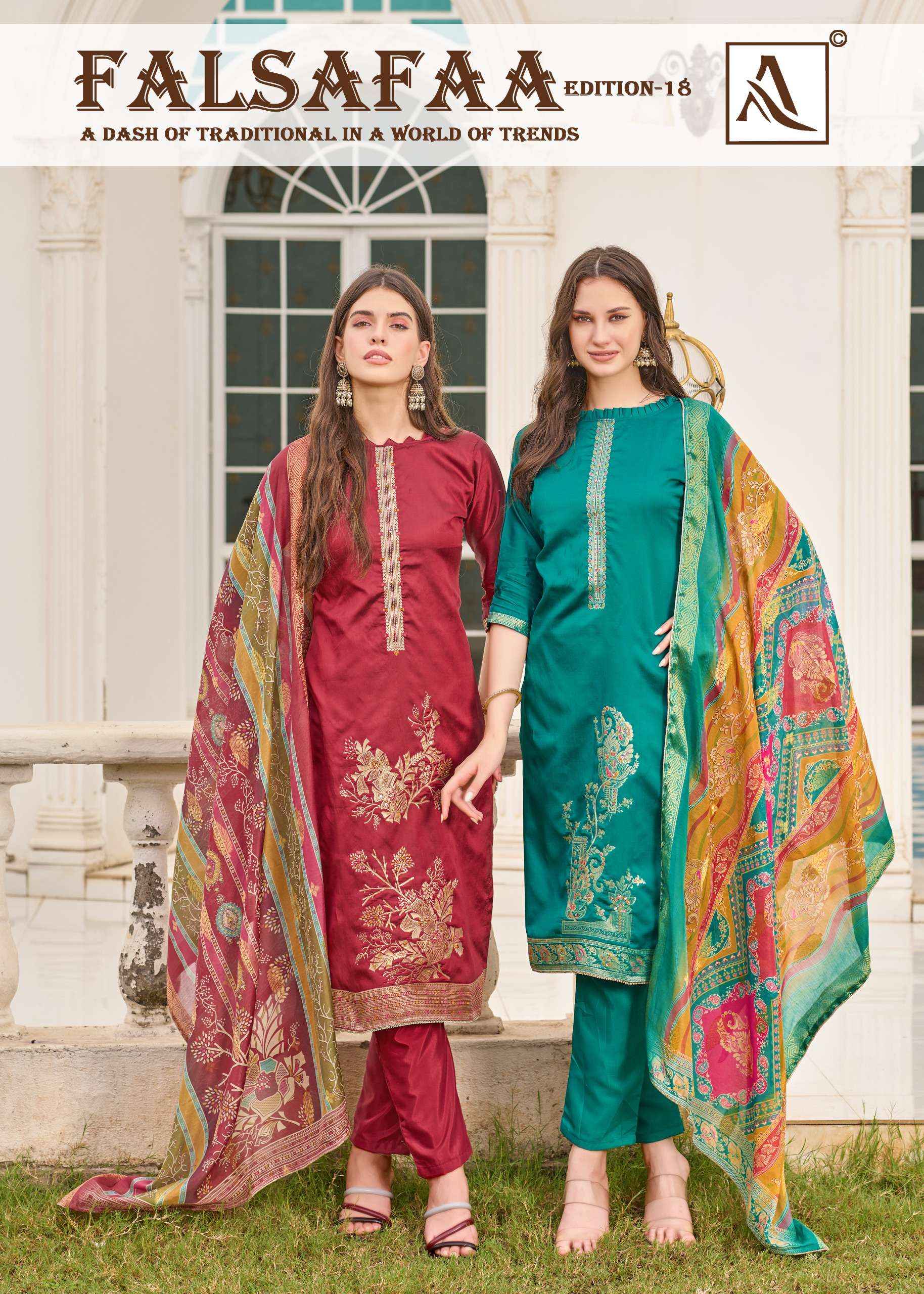 Alok Falsafaa Edition 18 Dola Jacquard Dress Material Best Quality ...