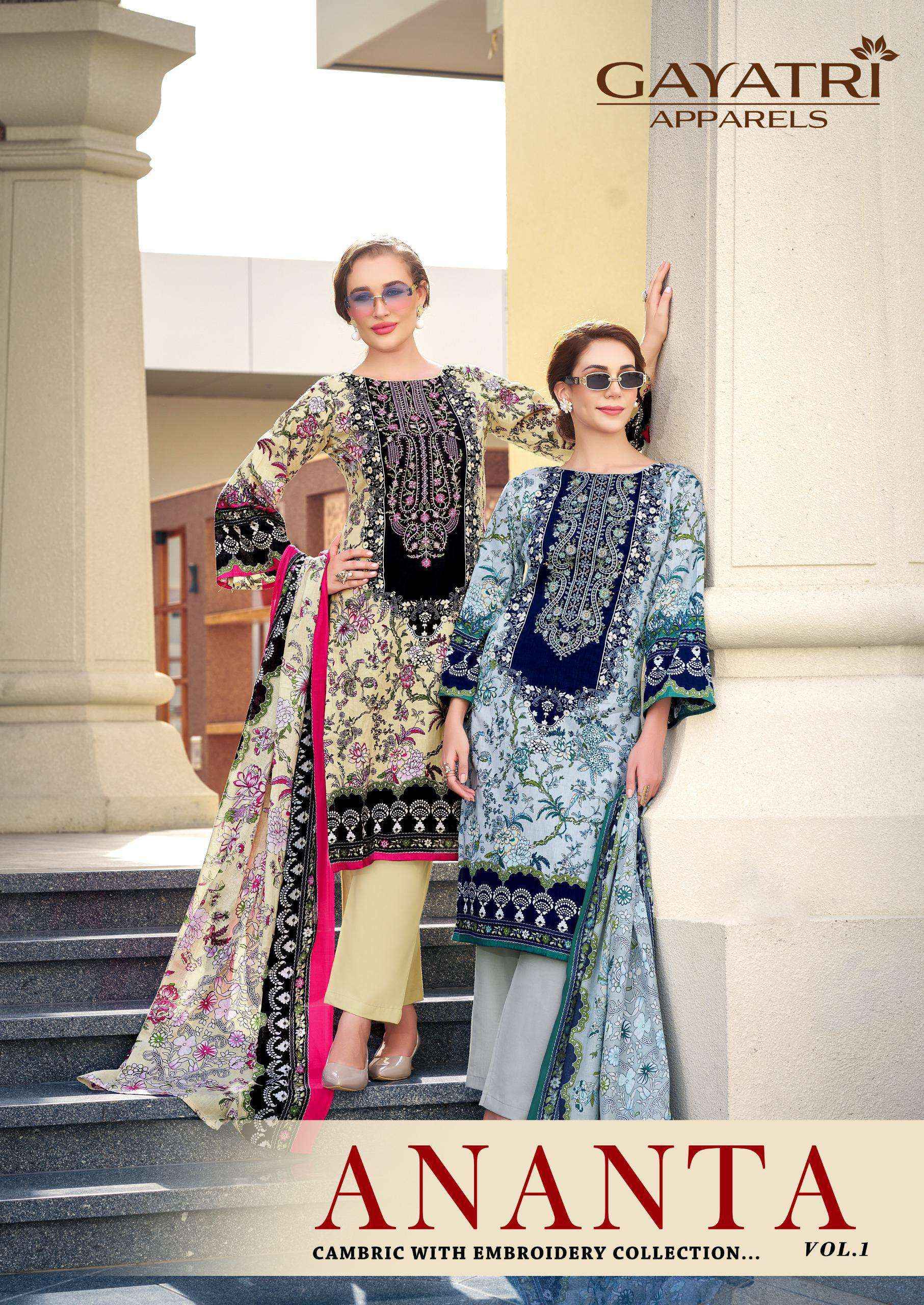 Gayatri Apparels Ananta‎ Vol 1 Cotton Dress Material designer womens ...