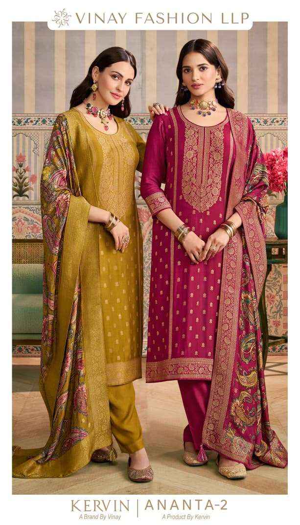 Vinay Fashion Kervin Ananta Vol 2 Viscose Pashmina Dress Material ...