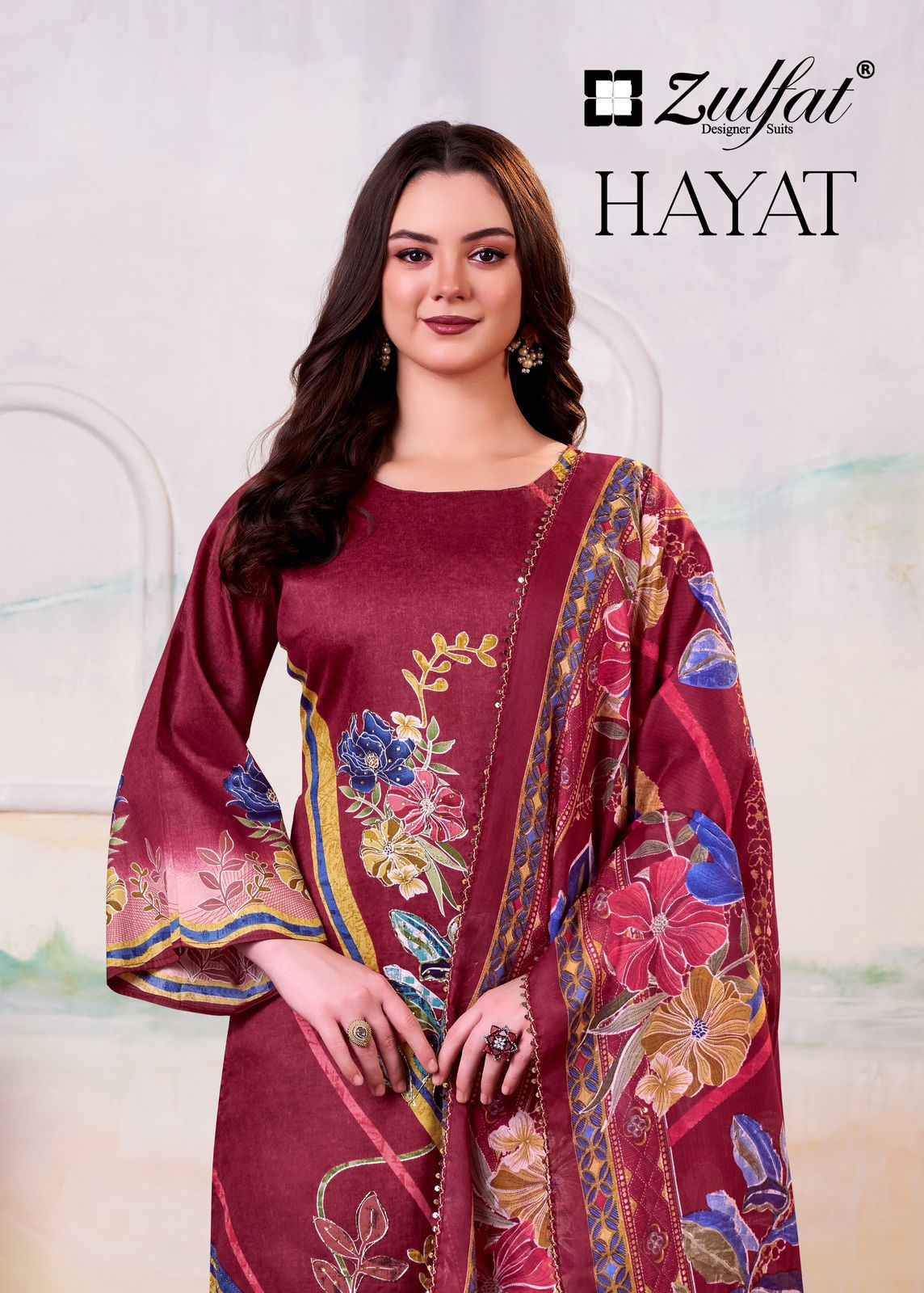 Zulfat Hayat Jam Cotton Dress Material designer zulfat suits for womens