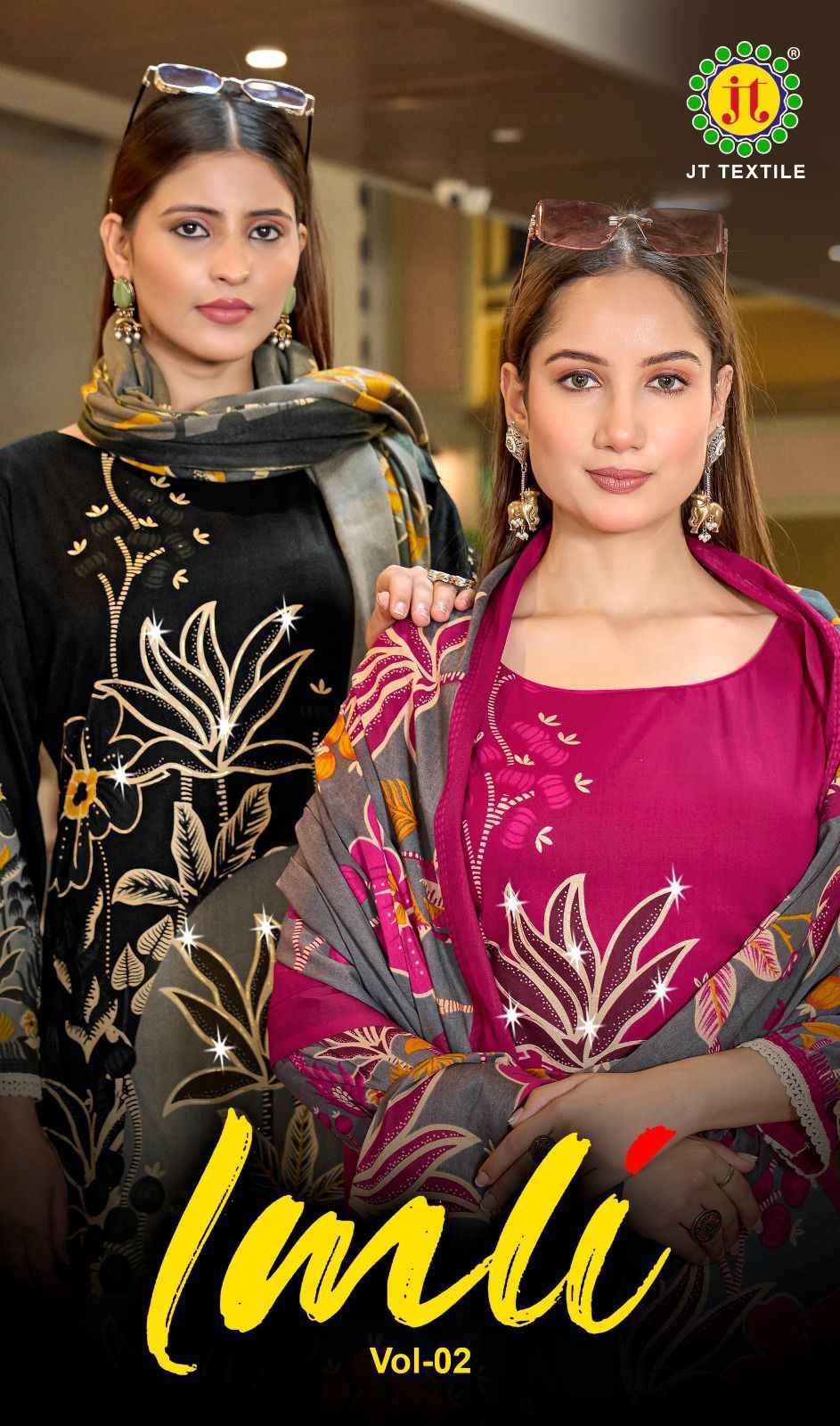 Jt Imli Vol 2 Rayon Dress Material Designer Rayon Suits Supplier