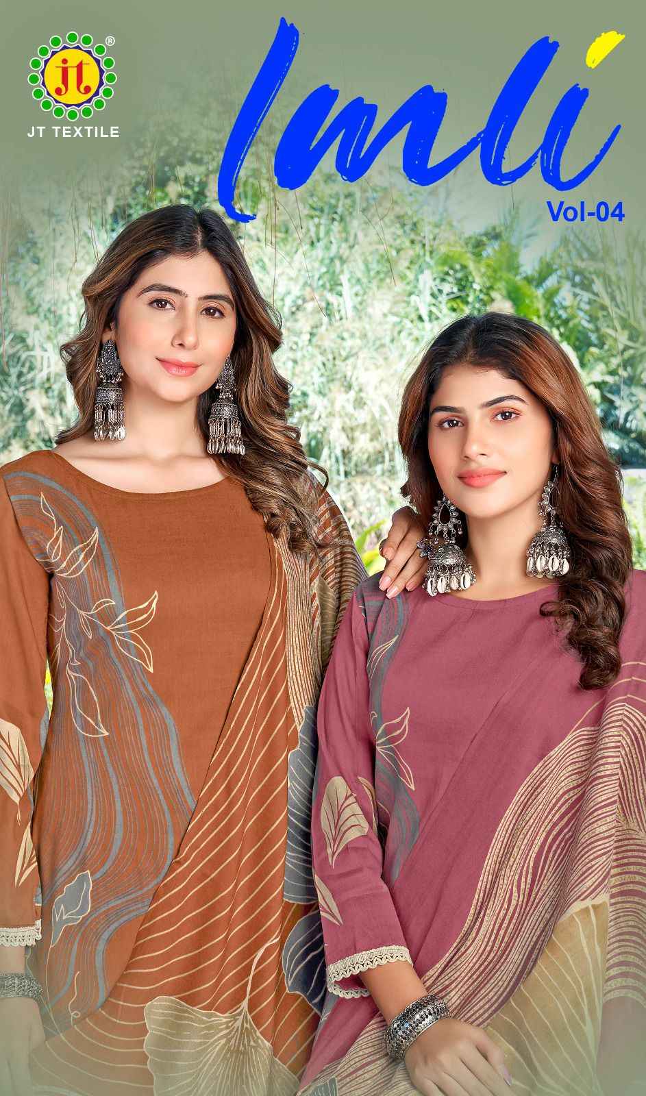 Jt Imli Vol 4 Rayon Dress Material Best Quality Ladies Suits Wholesaler