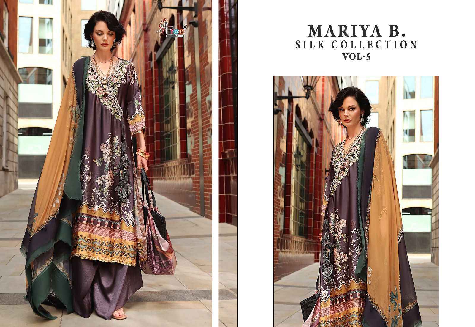 Shree Fabs Mariya B Silk Collection Vol 5 Nx Japan Satin Dress Material ...