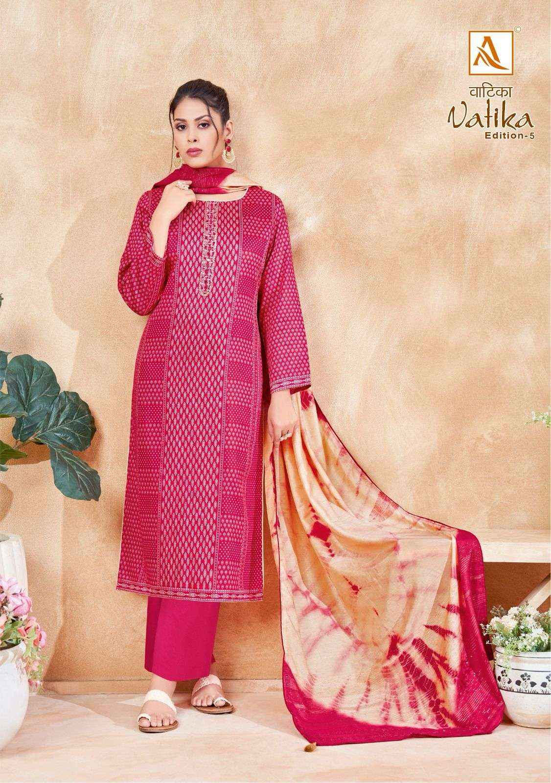 Alok Vatika Edition 5 Zam Cotton Dress Material Wholesale Suits Online