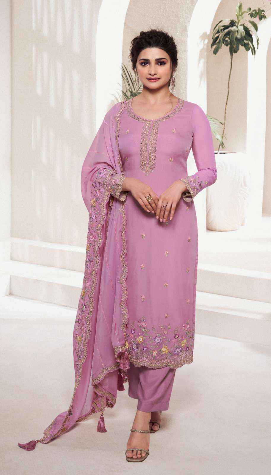 Vinay Fashion Kuleesh Kanishka Organza Dress Material Wholesale Ladies Suits Trader