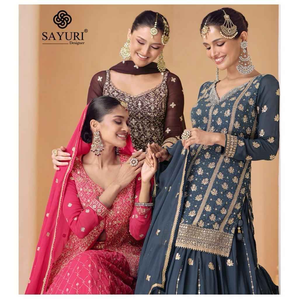 Sayuri Designer Sara Readymade Georgette Dress Wholesale Readymade ...