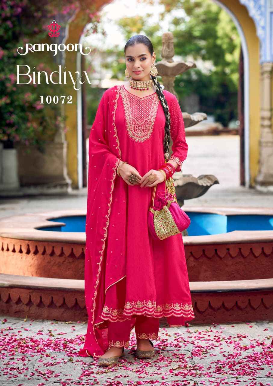 Rangoon Bindiya Readymade Chinon Dress designer rangoon suts supplier ...