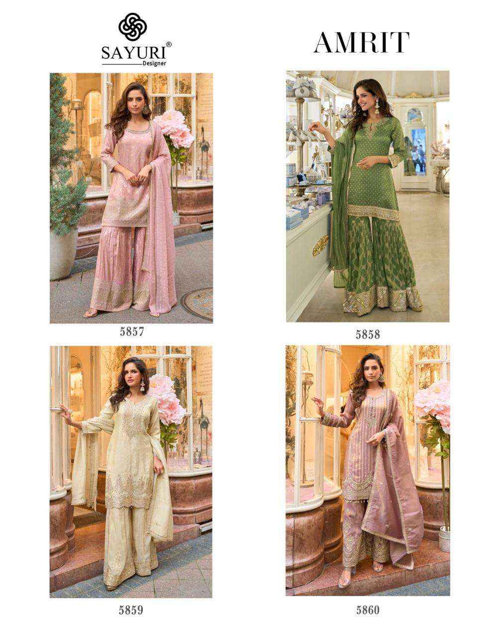 Sayuri Designer Amrit Readymade Jacquard Dress designer partywear ...