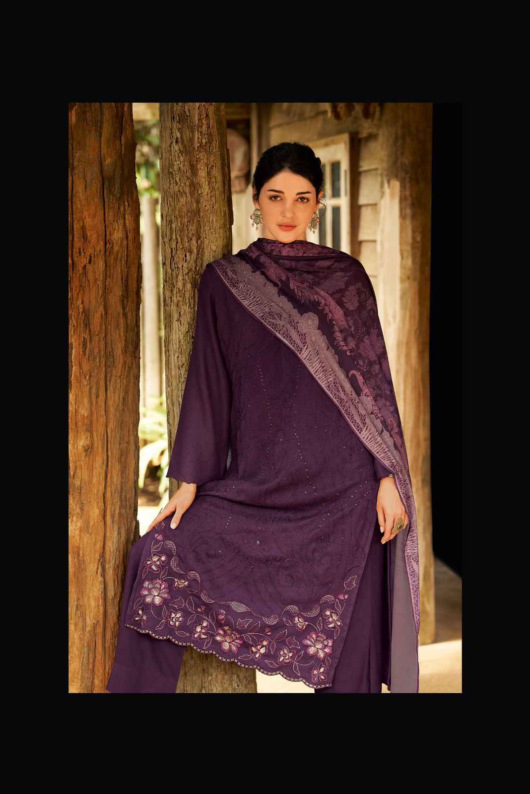 Varshaa A Winter Serenade Pashmina Dress Material wholesale pashmina ...