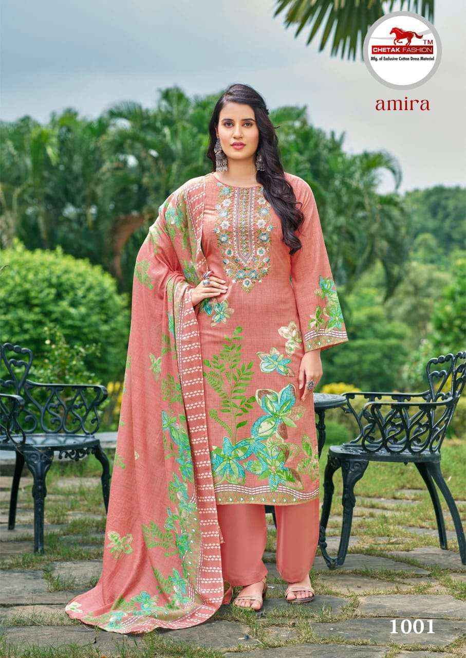 Chetak Fashion Amira Vol 1 Cotton Dress Material Designer Ladies Dress ...