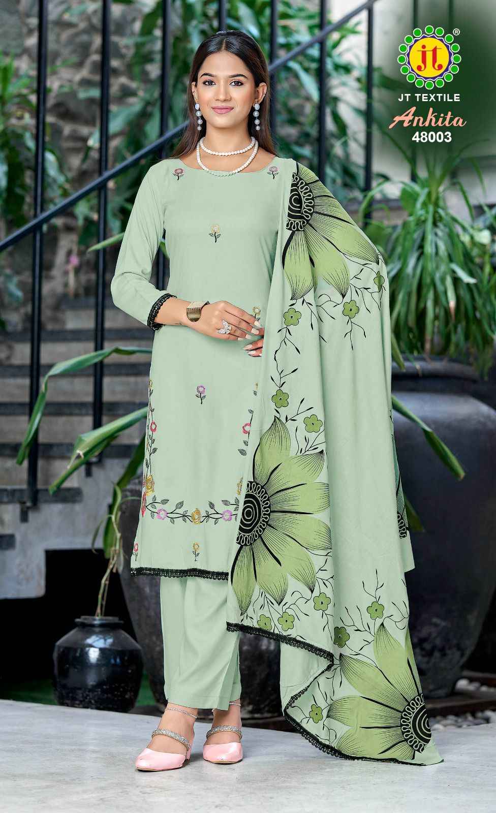 Jt Ankita Vol 48 Rayon Dress Material Wholesale Jt Suits Supplier Online