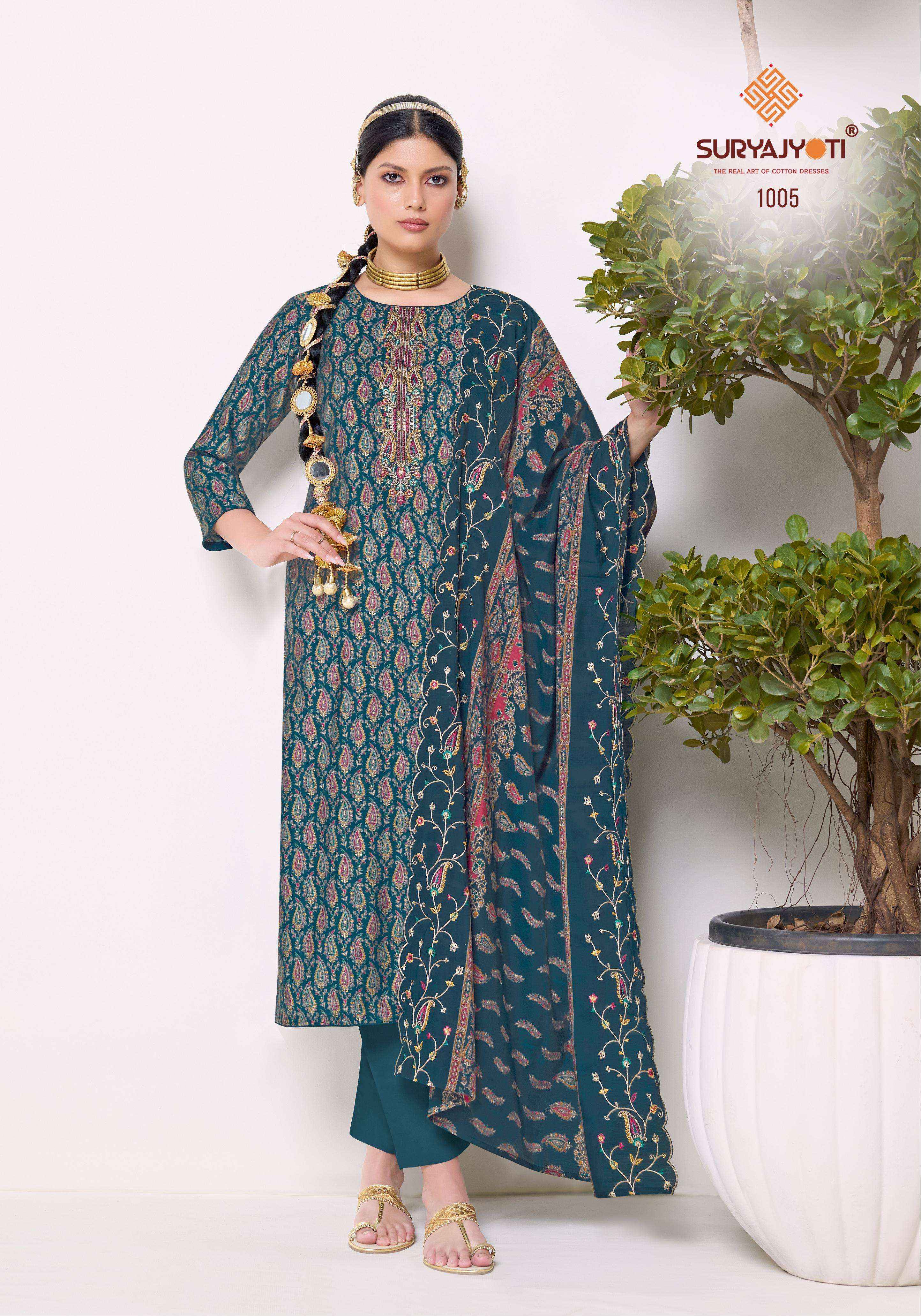 Suryajyoti Kalavati Vol 1 Modal Silk Dress Material Wholesale Ladies ...